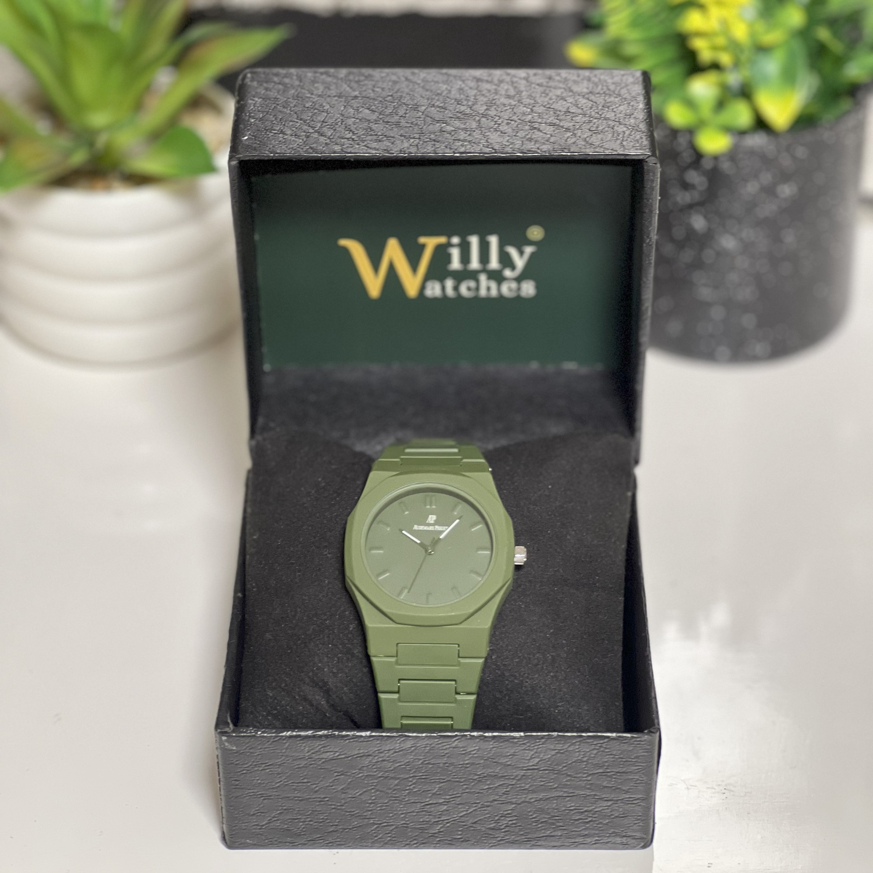 AP Carbon Olive Green – Willy Watches